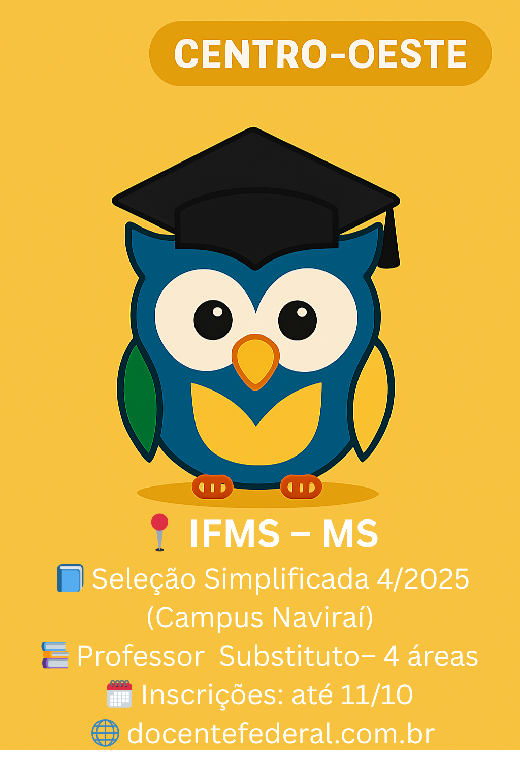 IFMS – Processo Seletivo para Professor Substituto (Campus Naviraí ...