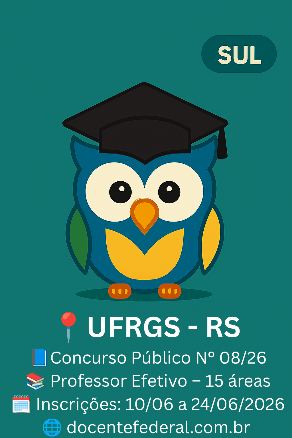 UFRGS - Concurso para Professor - Edital nº 08/2026